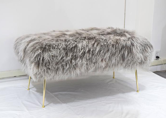 Genuine Mongolian fur Natural Curly Hair Tibet Lamb Fur Long Wool ...
